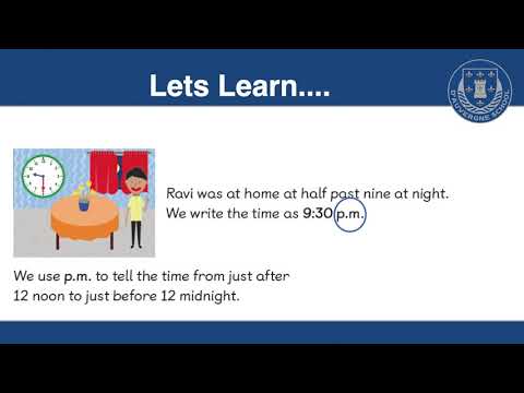Year 3- Lesson 1- Time using am and pm