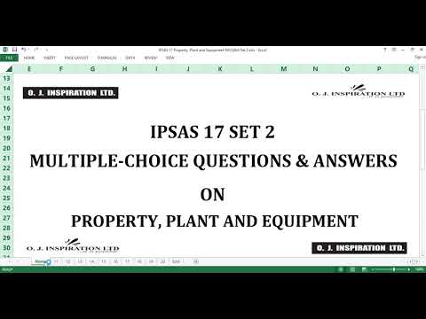IPSAS 17 Property, Plant and Equipment Multiple-choice Questions and Answers Set 2