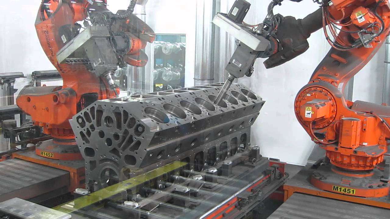 Robotic Engine Block Deburring System