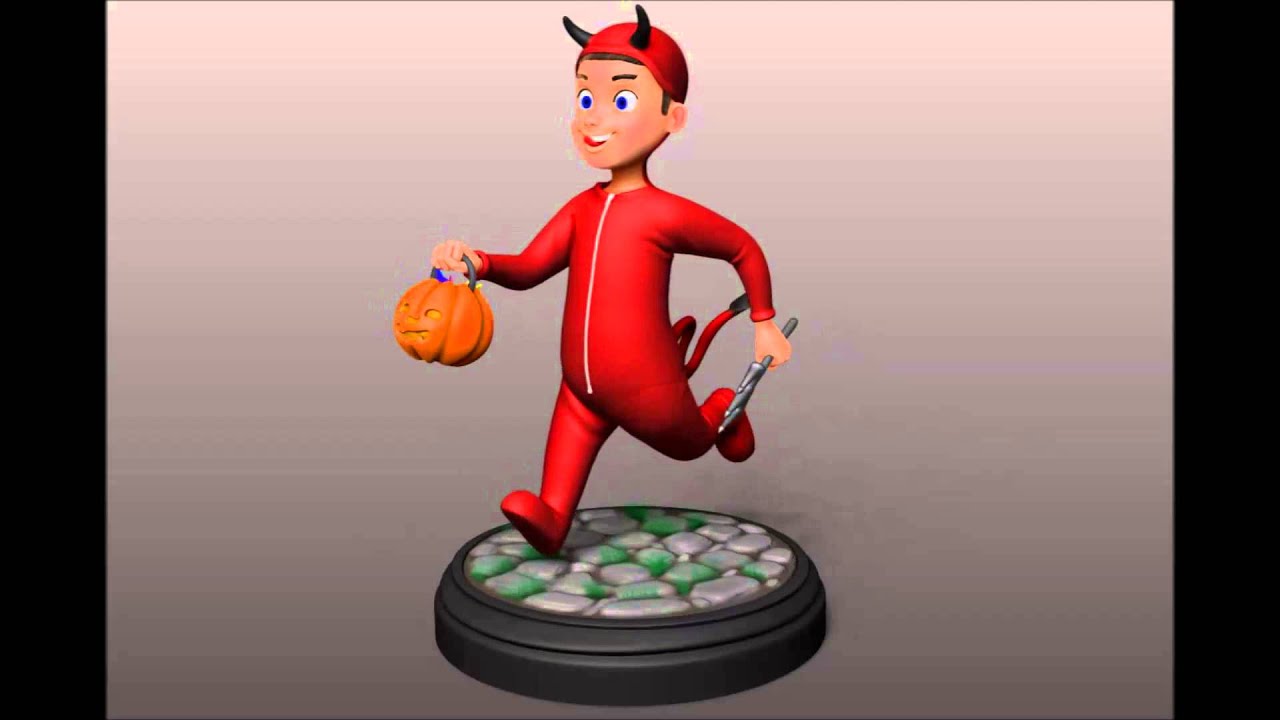 Zbrush Cartoon Kid Turntable