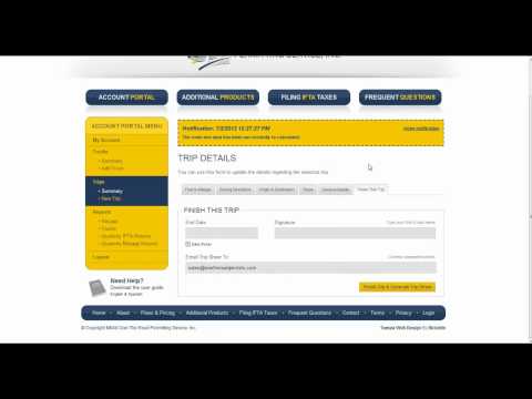 Trip Sheets Online overview