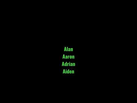 There’s some names that start with A and end with N #shorts