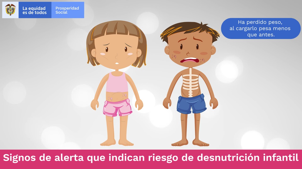 Spanish - Physical signs of childhood malnutrition