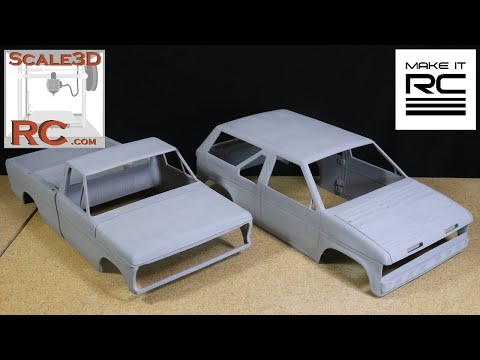 Printing + Assembling 1/10 Scale RC Crawler Bodies From Scale 3D RC