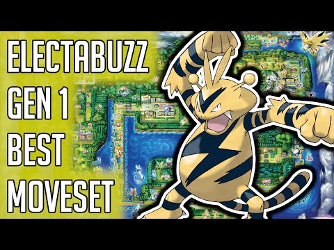 Electabuzz Gen 1 Best Moveset - Electabuzz Best Moveset Moves Pokemon Red Blue Yellow Version Guide