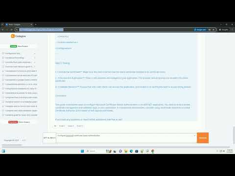 configure microsoft certificate based authentication