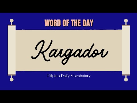 Kargador in English + Pronunciation