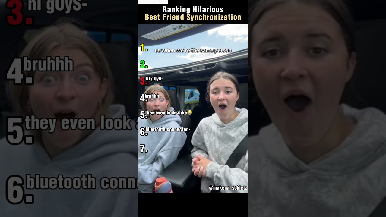 Ranking Hilarious Best Friend Synchronization #tiktok #usa #synchronicity #bestfriend