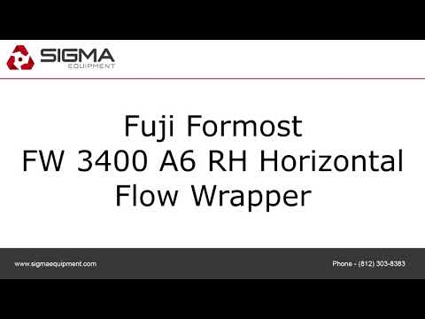 Used Fuji Formost FW 3400 A6 RH Horizontal Flow Wrapper