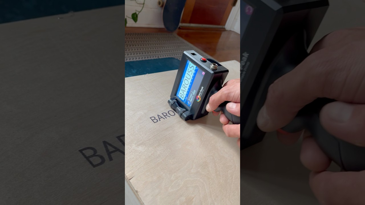 Adding our branding to a coffee table  crate! ✨ #amazingtools