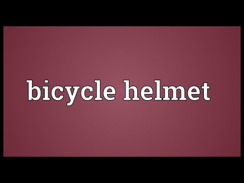 Bicycle helmet Meaning