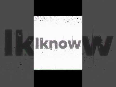 I Know | Travis Scott