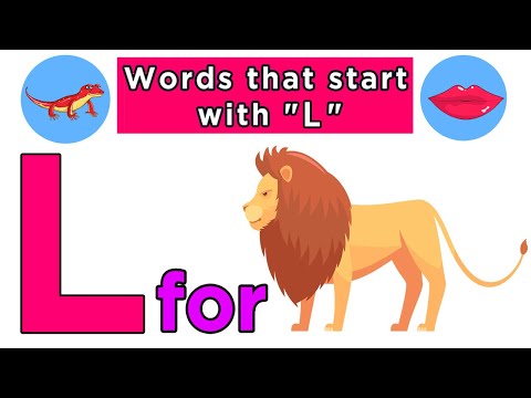 Words That Start with L | Words That Start with Letter L for Toddlers | Vocabulary For Kids