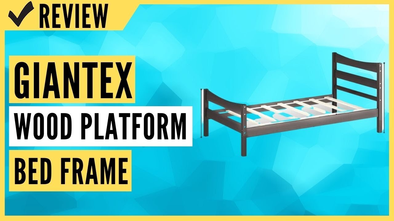 Giantex Wood Platform Bed Frame Review
