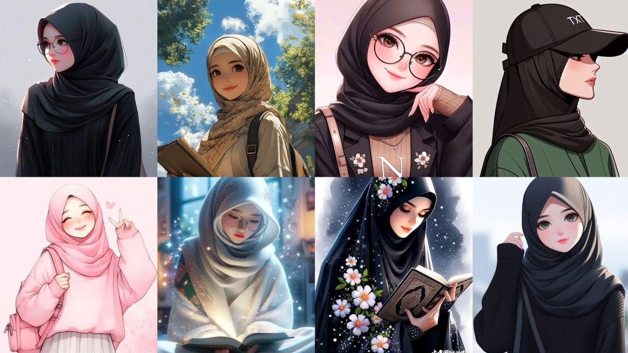 🦋 Stylish hidden face hijab dpz for Whatsapp | Islamic girls hide face dp | hidden facePoses2024dpz