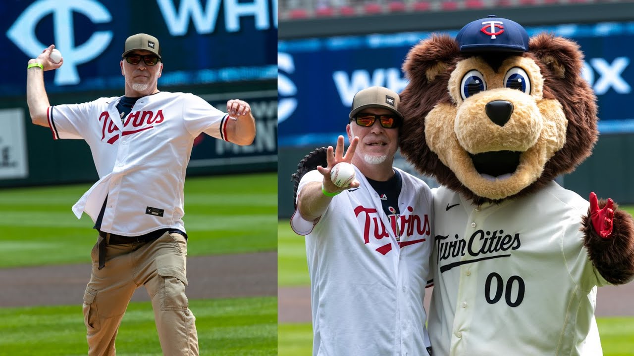 Nick Throws Out First Pitch at Twins Game