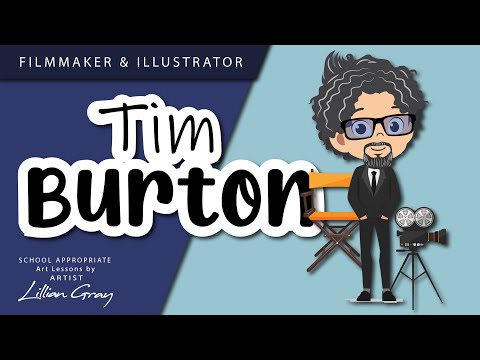 How to draw a self-portrait Tim Burton Style by Lillian Gray