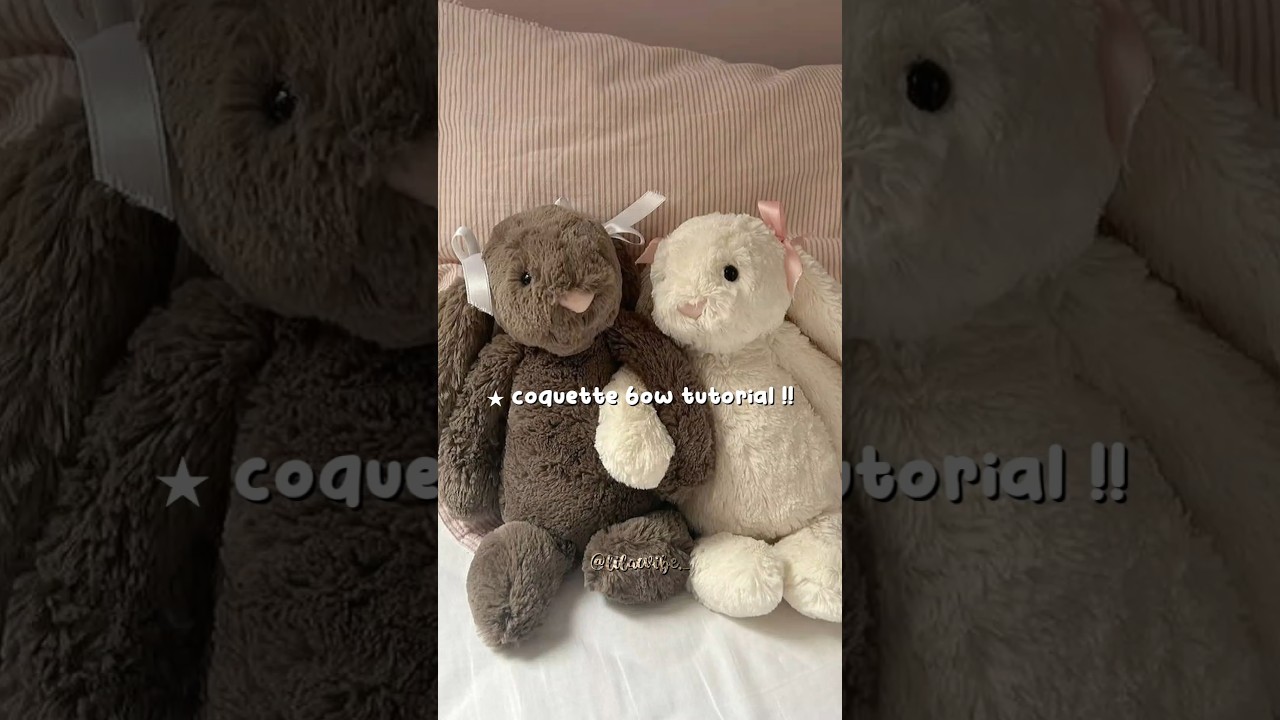Coquette bow tutorial !! 🎀 #aesthetic #fyp #foryou #explore #viralvideo