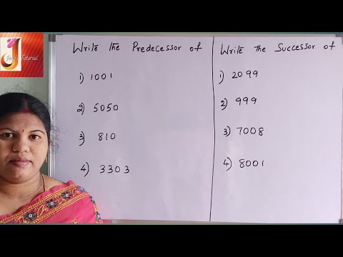 What is a Predecessor and Successor | How to Write Predecessor and Successor Values | Maths .