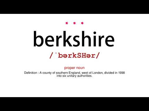 How to pronounce berkshire - Vocab Today