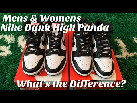 Mens & Womens Nike Dunk High Panda Comparison. Are They Different? Nike Dunk High Panda Review.