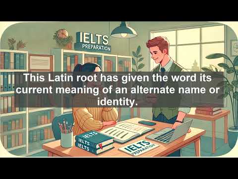 IELTS 8.0 Vocabulary Lesson: Alias - Meaning, Common errors, Synonyms and Antonyms