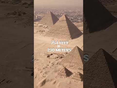 How tall is the Great Pyramid of Giza 😳