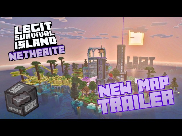 Legit Survival Island NETHERITE Minecraft Map