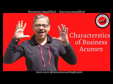 Characteristics of Business Acumen!!