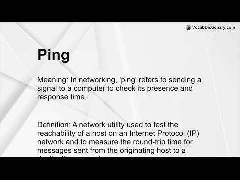 Ping Meaning