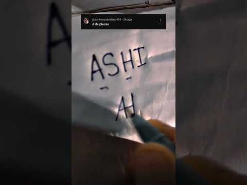 Ashi Name logo 😊 comment your name #youtubeshorts #logo #shorts