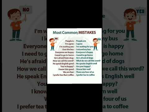Most Common Mistakes 👆#shorts #viral  #youtubeshorts @EnglishConnectionByKanchan @KateEnglish
