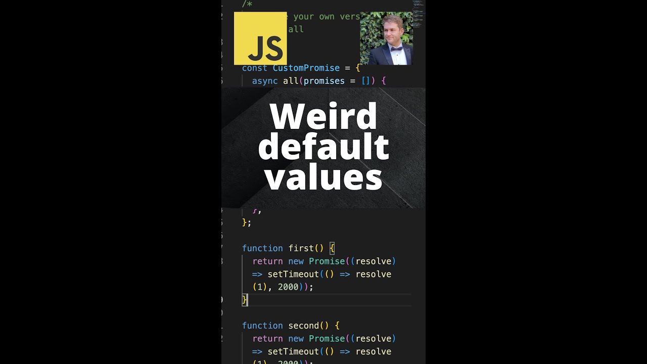 Function Arguments as Default Values in JavaScript #shorts