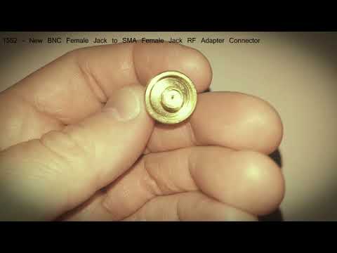1552 New BNC Female Jack to SMA Female Jack RF Adapter Connector