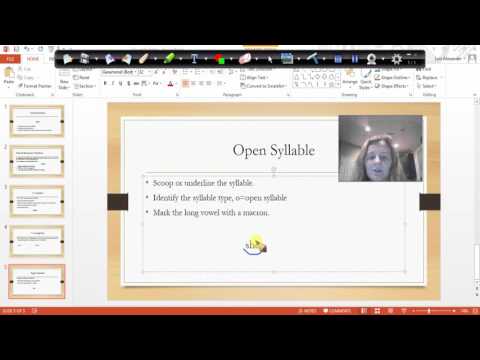 open syllable