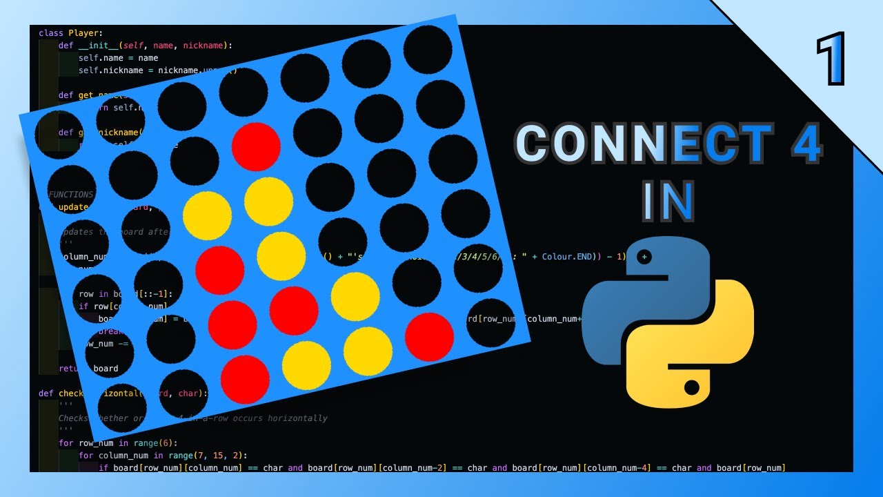 Create Connect-4 Game in Python | How to make Text Based Game using Python (Part - 1) | Quditi