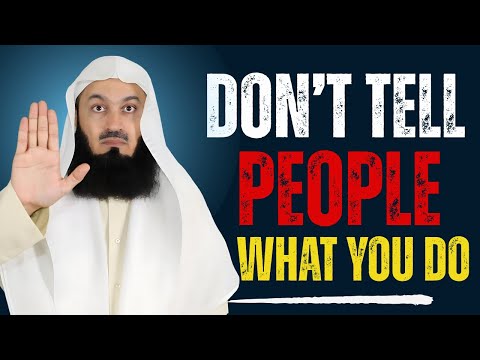 Mufti Menk: Donβt Tell People What You Do β Islamic Motivation on Silence
