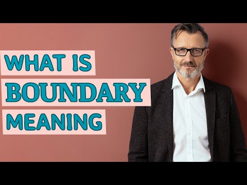 Boundary | Definition of boundary 📖 📖