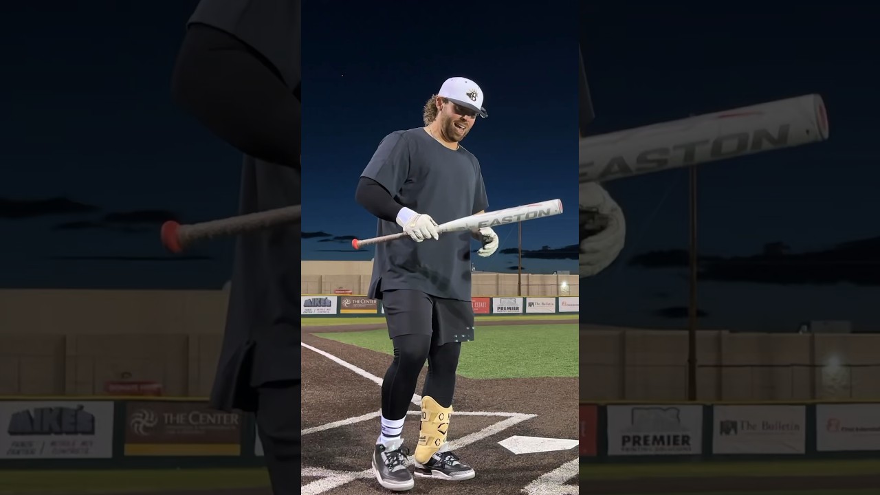 Hitting baseballs with a fastpitch girls softball bat 😂 | Easton Ghost Advanced