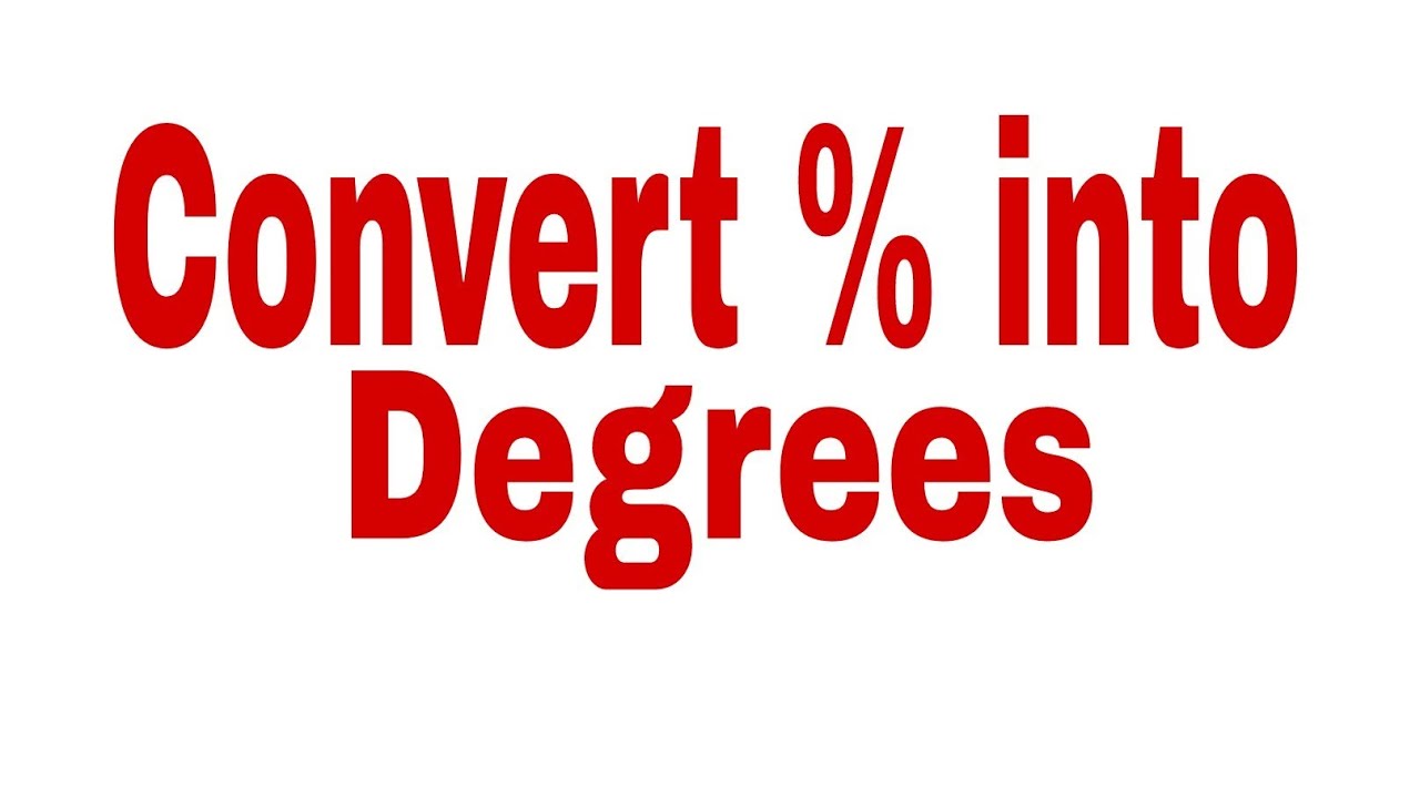 Convert Percent into degree | Math Tricks