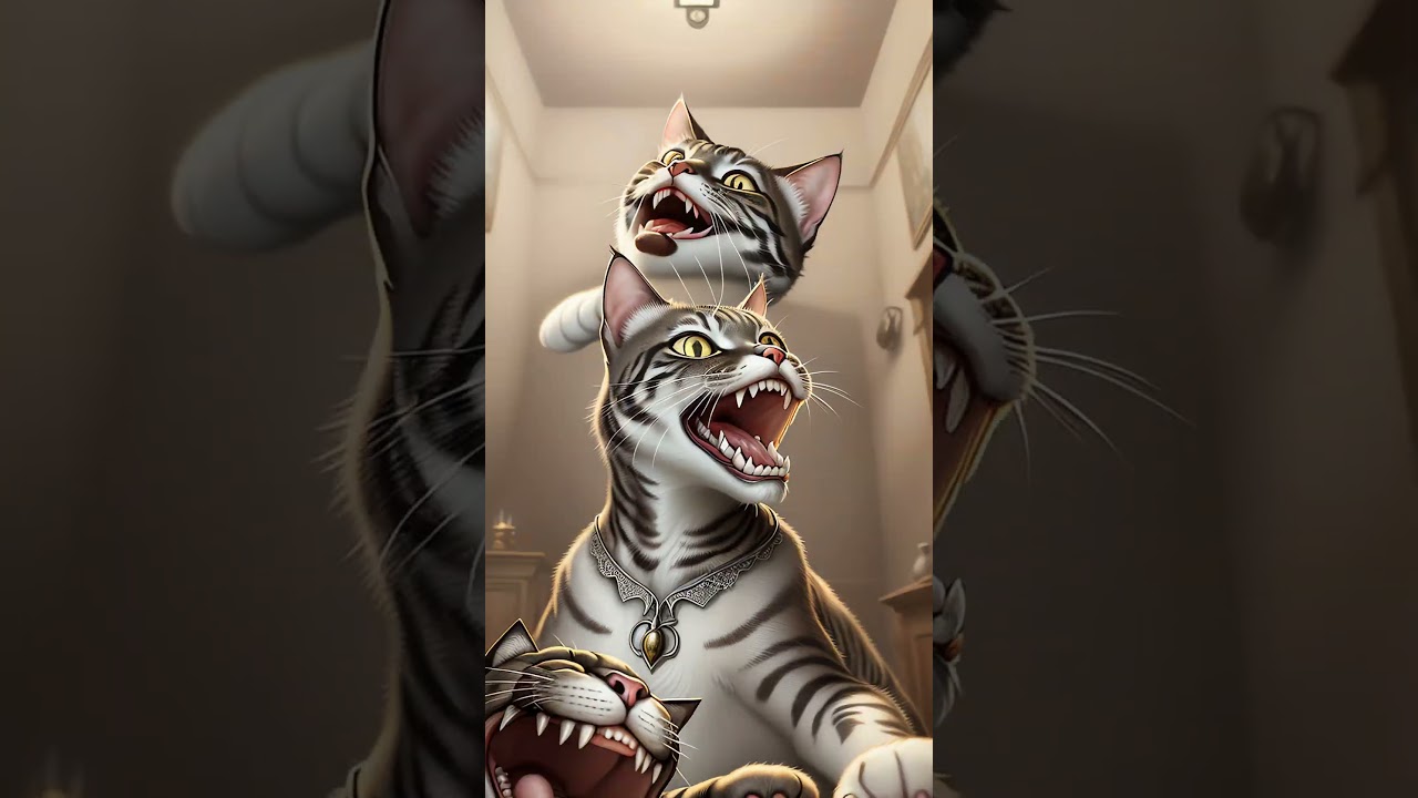 Ai can be creepy! PT4 Stable Diffusion - Deforum  #stablediffusion #deforum #catvideos