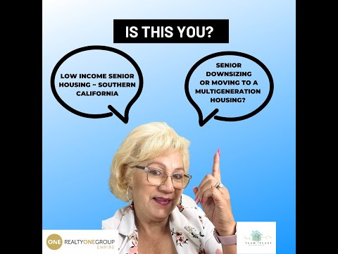 LOW INCOME SENIOR HOUSING ~ SOUTHERN CALIFORNIA