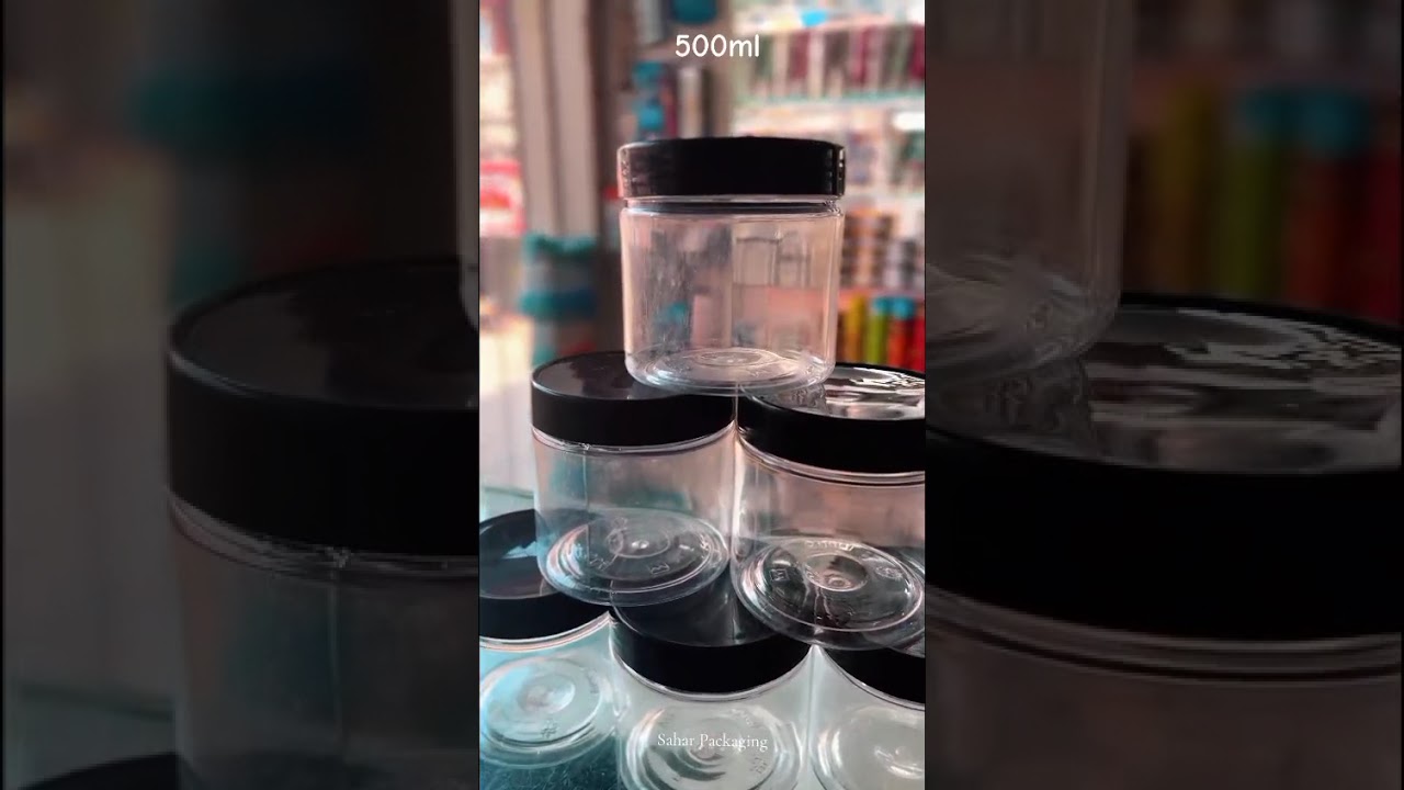 Transparent Jars Pack of 6 | Perfect Kitchen & Pantry Storage