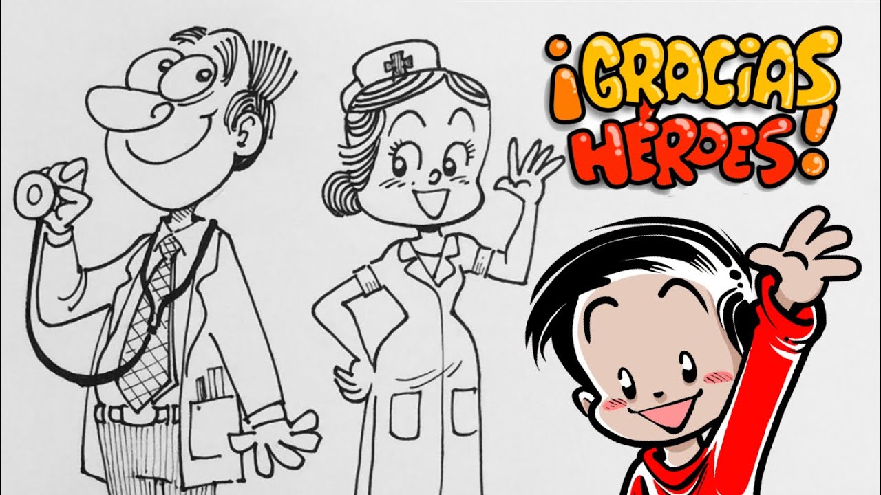 COMO DIBUJAR DOCTORES Y ENFERMERAS