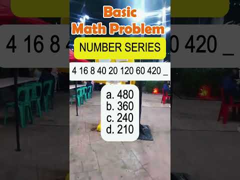 4 16 8 40 20 120 60 420 _____a. 480b. 360c. 240d. 210e. 140 #basic #arithmetic #maths #mathematics