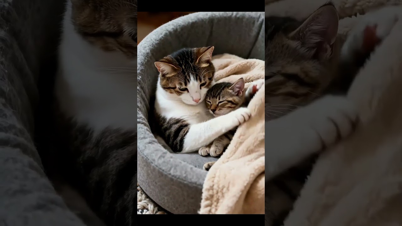 This mother and cub cat duo will make your heart flutter!