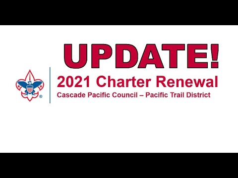 UPDATE! Pacific Trail District - Charter Renewal Training