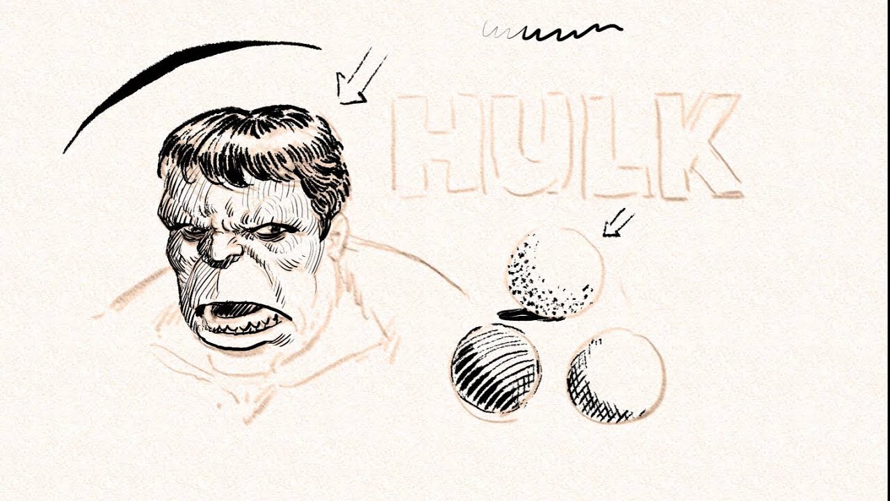 Cross-Hatching Demo (with The Hulk!)