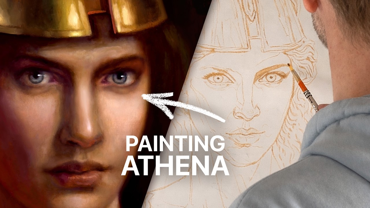 Painting Athena, Goddess of Wisdom | Oil Painting Process