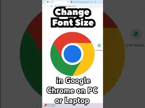 How to Change Font Size in Google Chrome on PC or Laptop